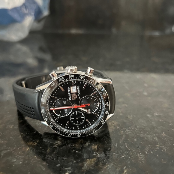 Heuer Carerra Men's Black Watch CV2014-2 | Accessories | Tag Heuer ...